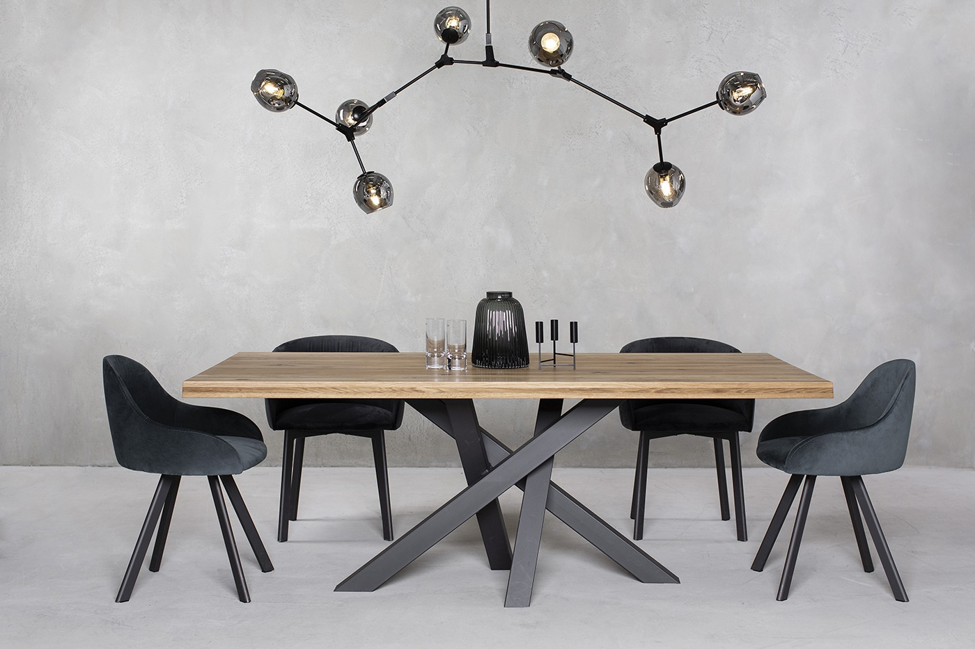 Soho Oil Walnut \ Graphite \ 100 cm x 200 cm | Furniture \ Tables Living room Dining room | IWC HOME
